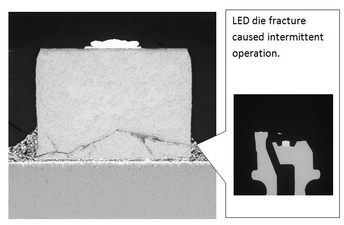 LED Die Fracture - SEM Lab Inc.