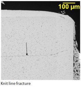 Knit Line Fracture and Porosity - SEM Lab Inc.