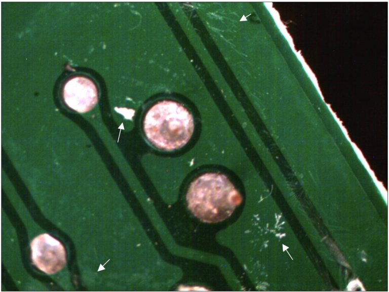 Residue on PCBA - SEM Lab Inc.