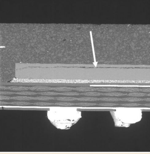 Warpage induced die crack on BGA - SEM Lab Inc.